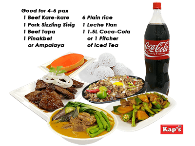 Group Meal Set A (for 4 - 6 persons) - Kaps Tapsi