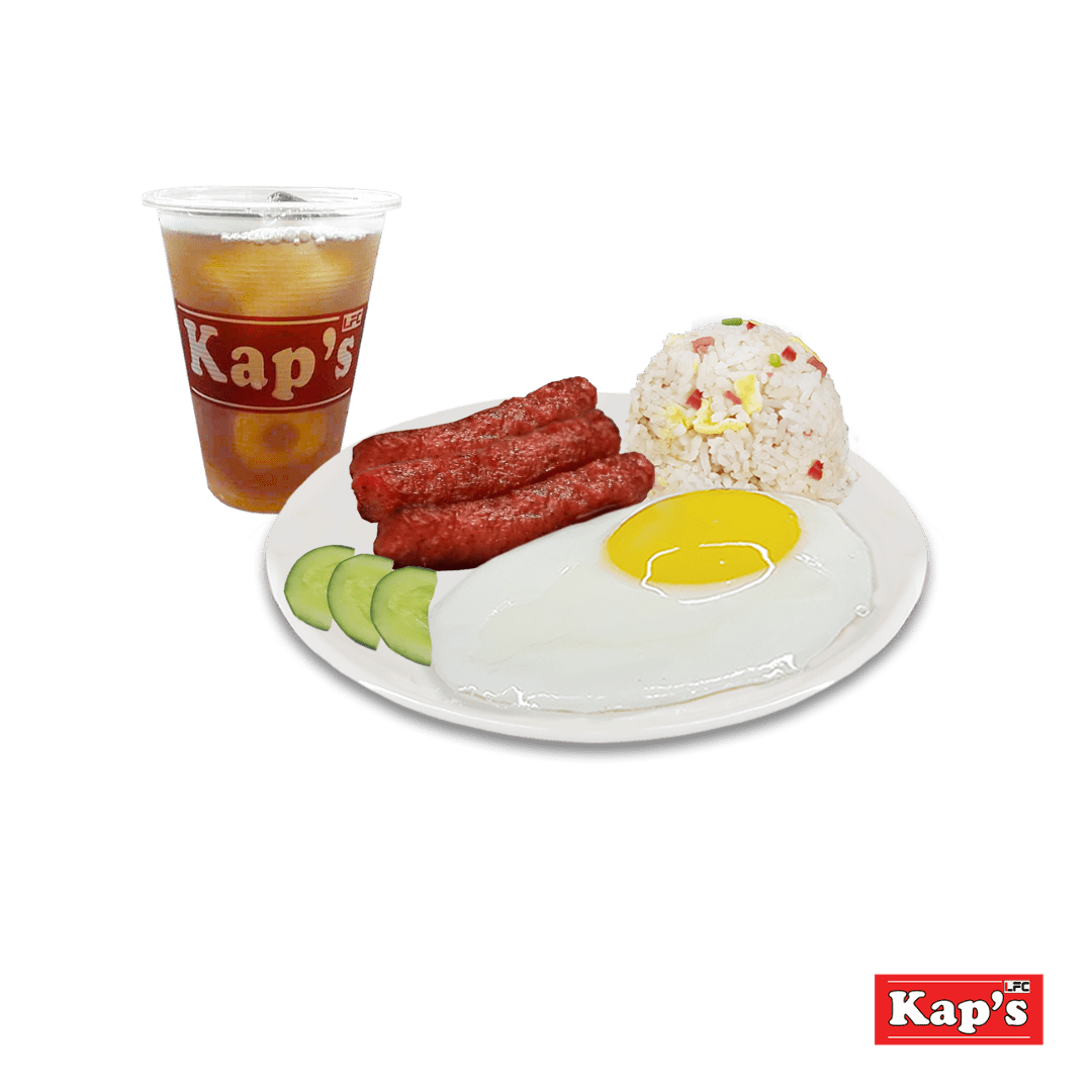 Longsilog - Skinless w/ Drink (S3) - Kaps Tapsi
